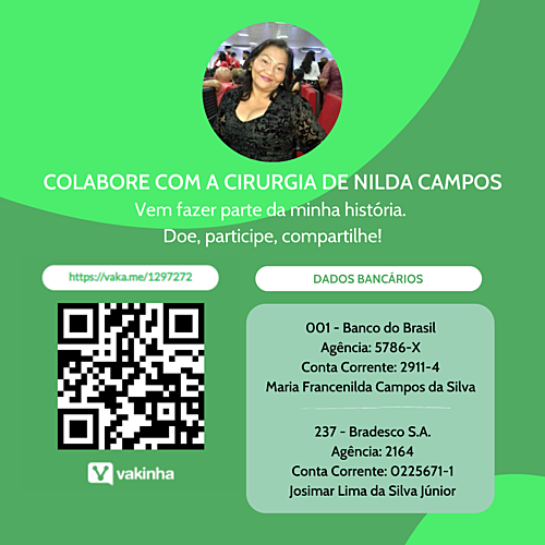 Colabore para a Cirurgia de Nilda Campos | Vaquinhas online