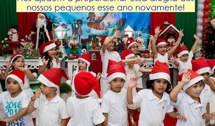 Festa de Natal para crianças de comunidade carente | Vaquinhas online