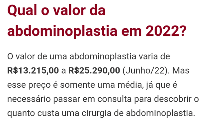 ABDOMINOPLASTIA - BARRIGA FLÁCIDA | Vaquinhas online