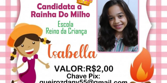 Ajuda a Princesa Isabella a ser Rainha do Milho | Vaquinhas online