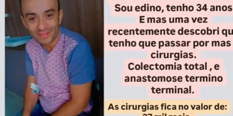 Cirurgia de colectomia total e anastomose terminal | Vaquinhas online