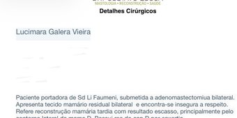 AJUDA PARA RECONSTRUÇÃO DE MAMA PÓS MASTECTOMIA | Vaquinhas online